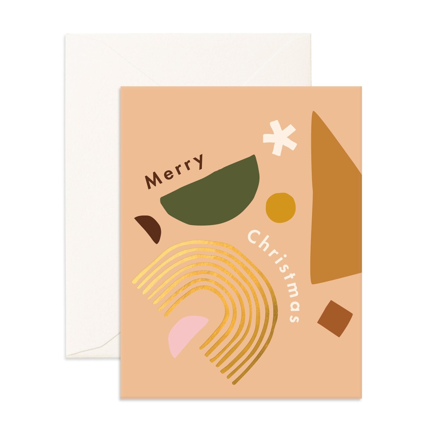 Christmas Boho Shapes Greeting Card – Fox & Fallow