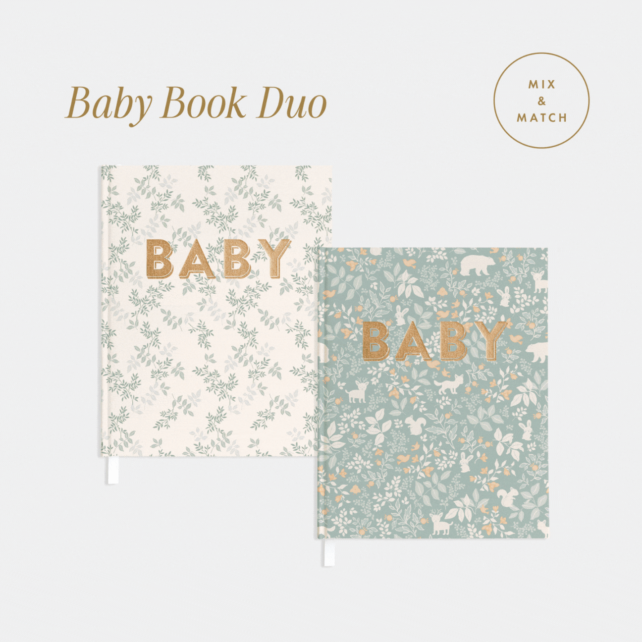 Baby Book Duo Bundle (Large) - Baby Journal Duo Bundle (Large) – Fox ...