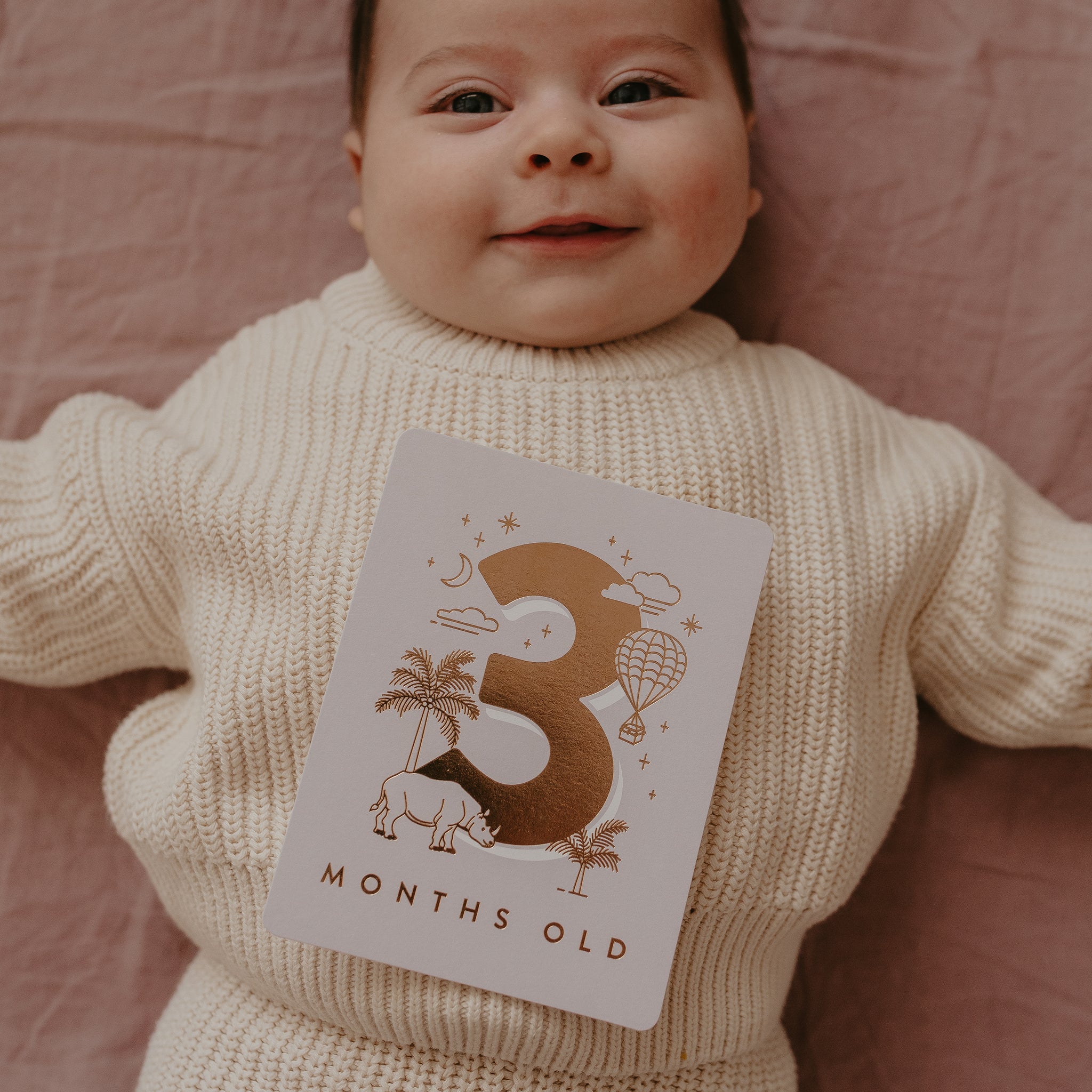Baby Milestone Cards - Cream– Fox & Fallow