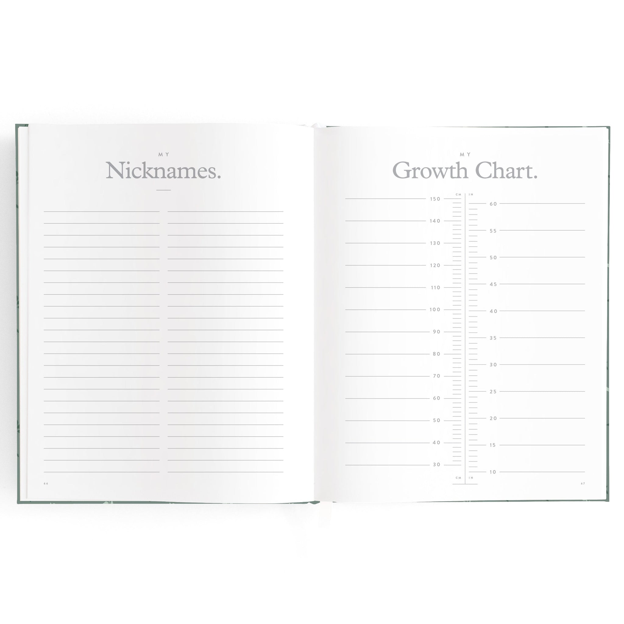 Baby Book Pine - Baby Journal Pine– Fox & Fallow