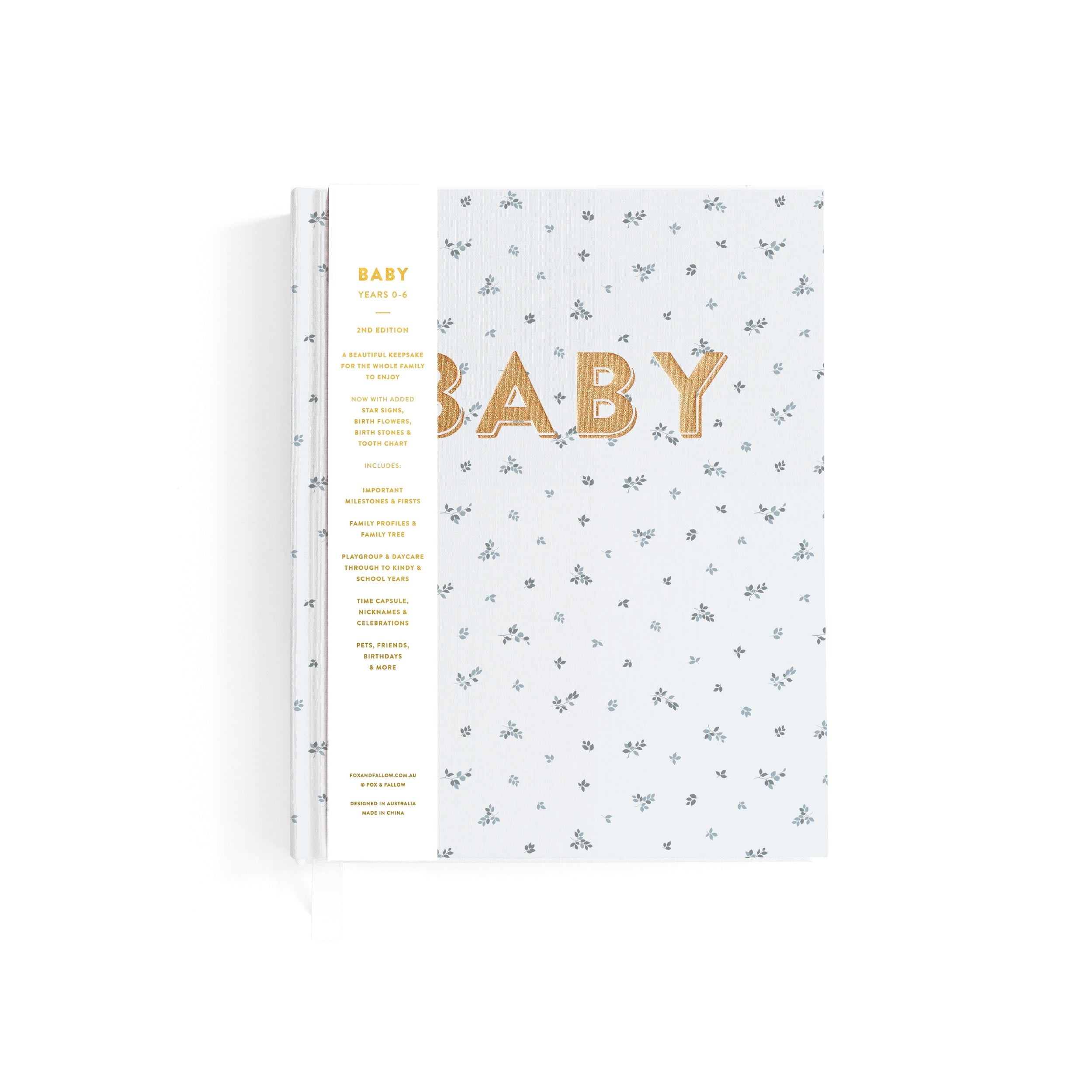 Mini Baby Book Bluebell Boxed - Mini Baby Journal Bluebell Boxed– Fox ...