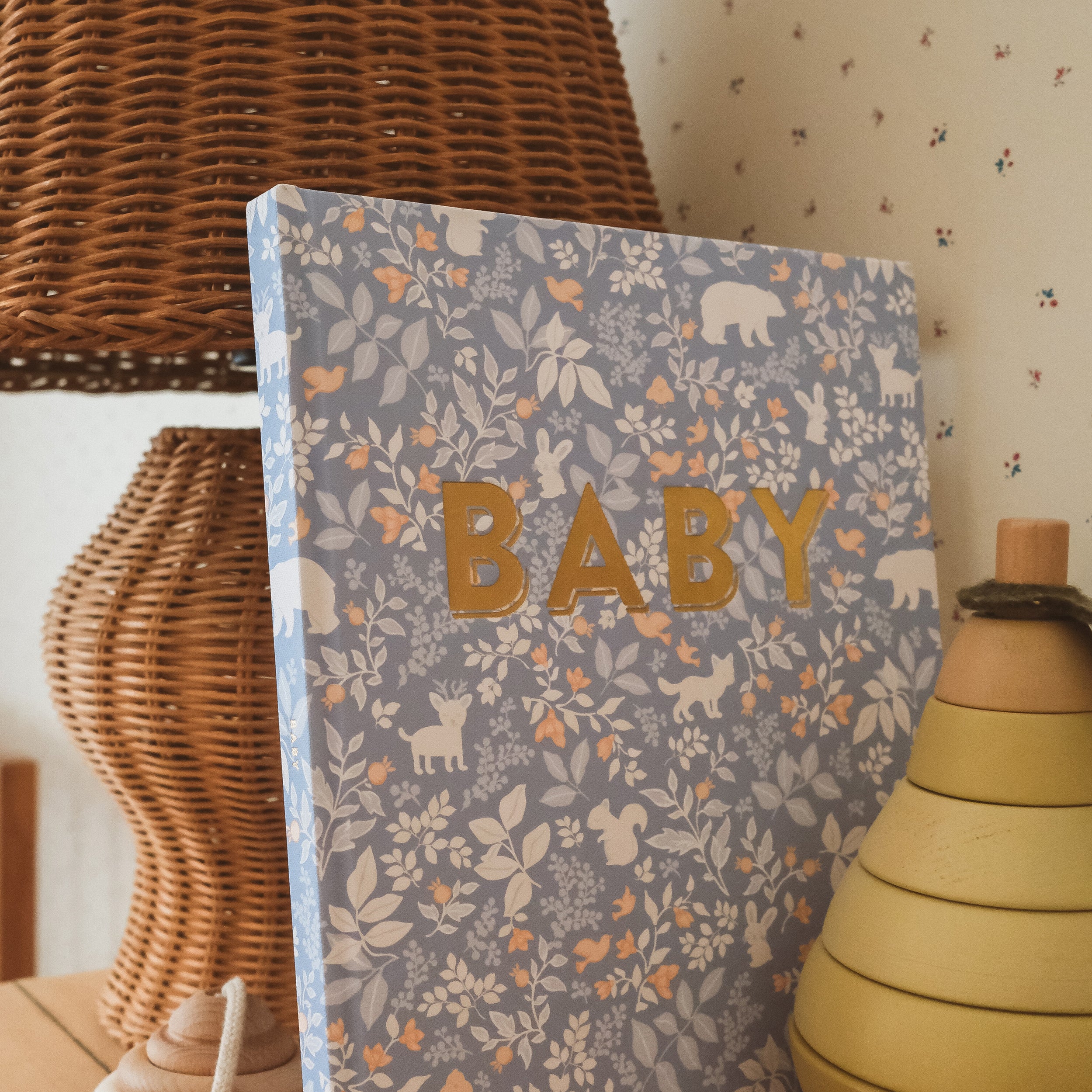 Baby Book Forest Friends Cornflower - Baby Journal Forest Friends ...