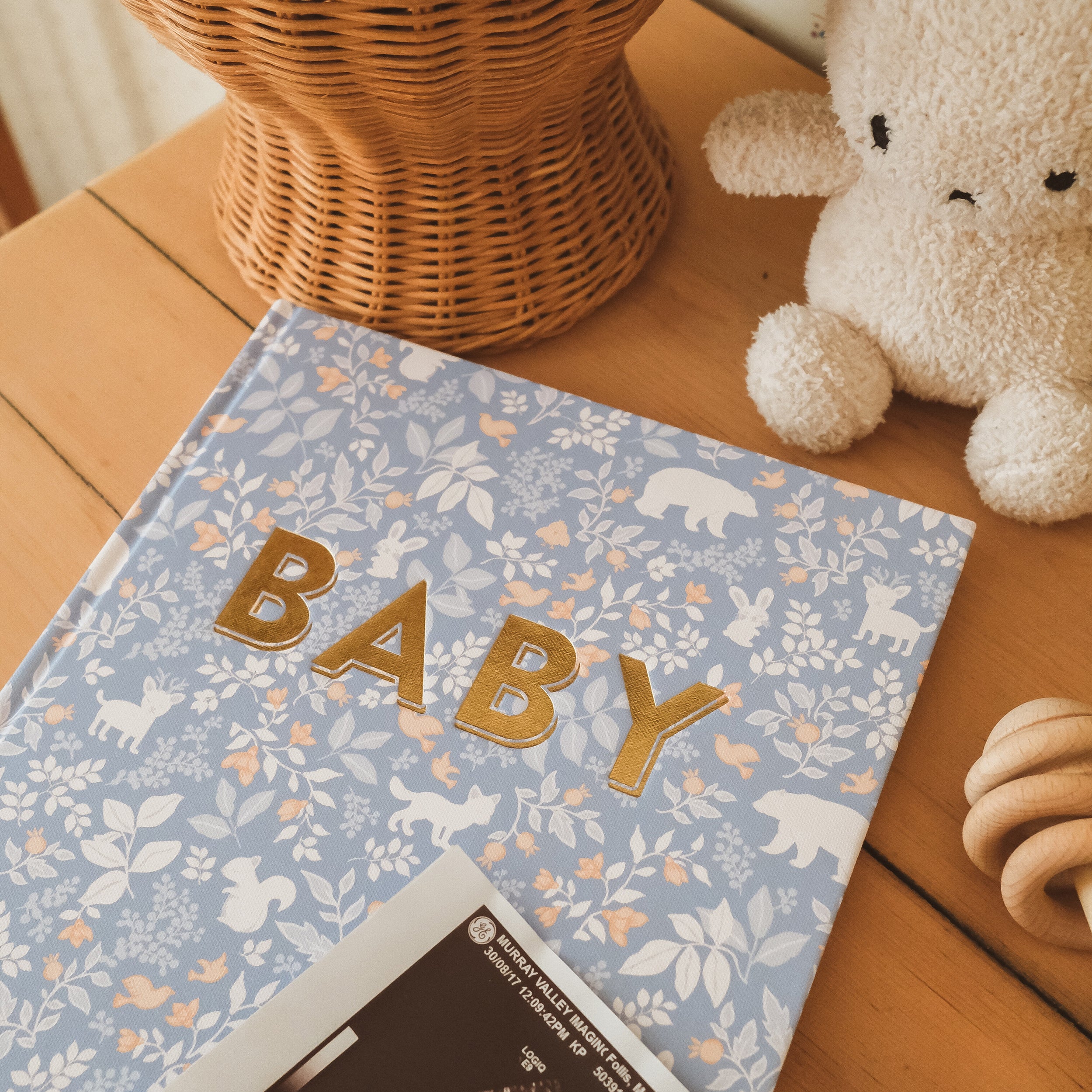 Baby Book Forest Friends Cornflower - Baby Journal Forest Friends ...