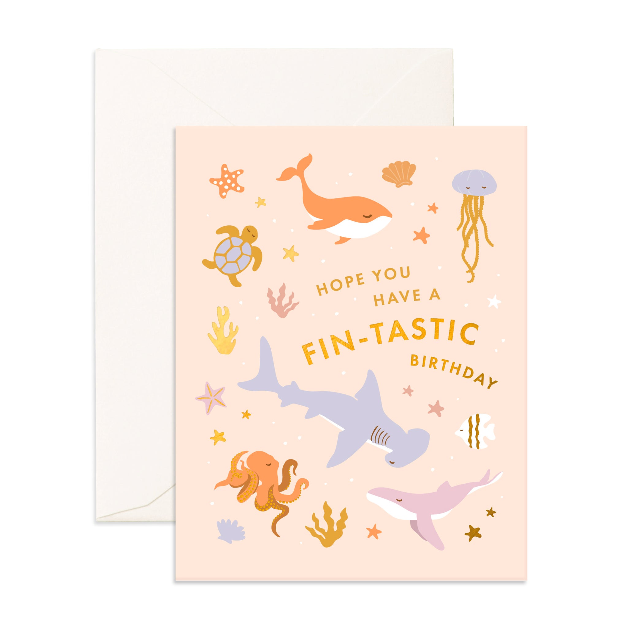 Fin-tastic Birthday Greeting Card– Fox & Fallow
