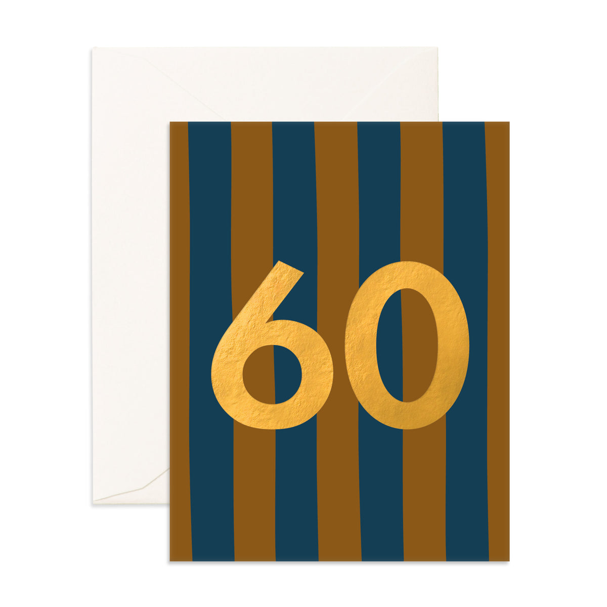 No. 60 Rust Stripe Greeting Card - PRE-ORDER (ARRIVING MID AUGUST)– Fox ...
