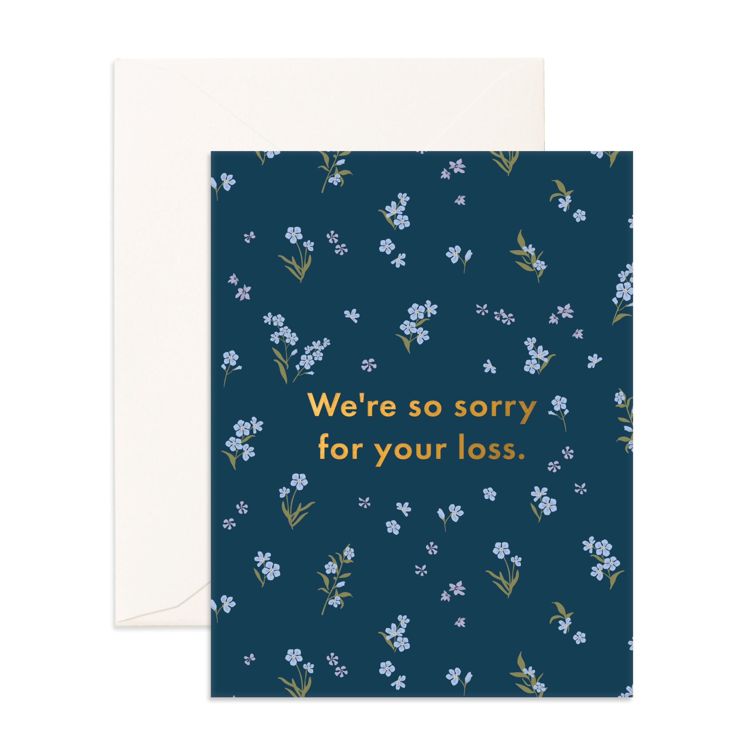 So Sorry Forget-Me-Not Greeting Card– Fox & Fallow