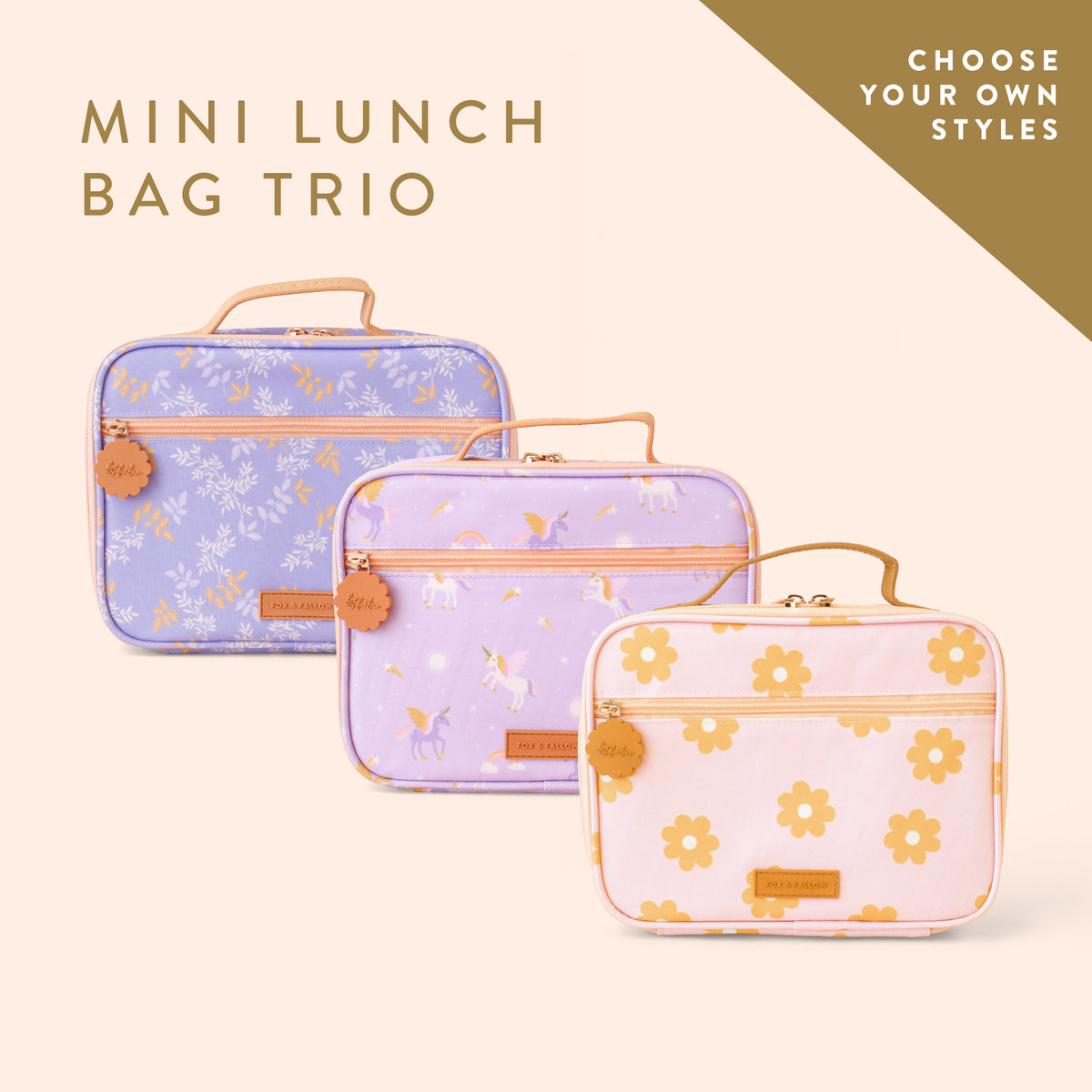 Mini Lunch Bag Trio Bundle– Fox & Fallow