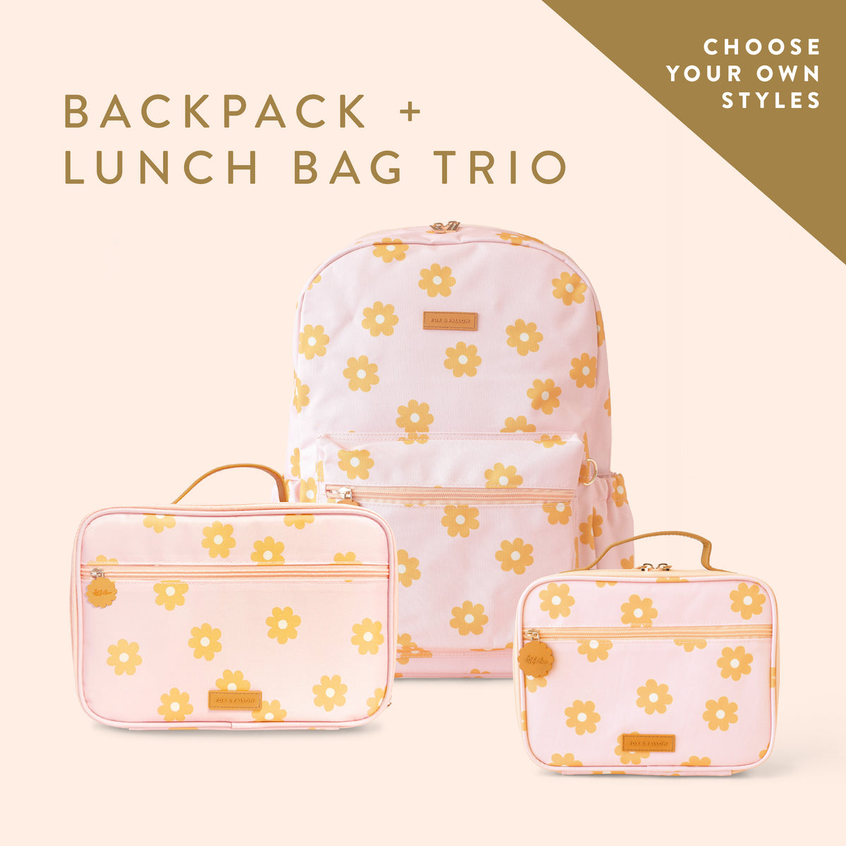 Backpack + Lunch Bag Trio Bundle– Fox & Fallow