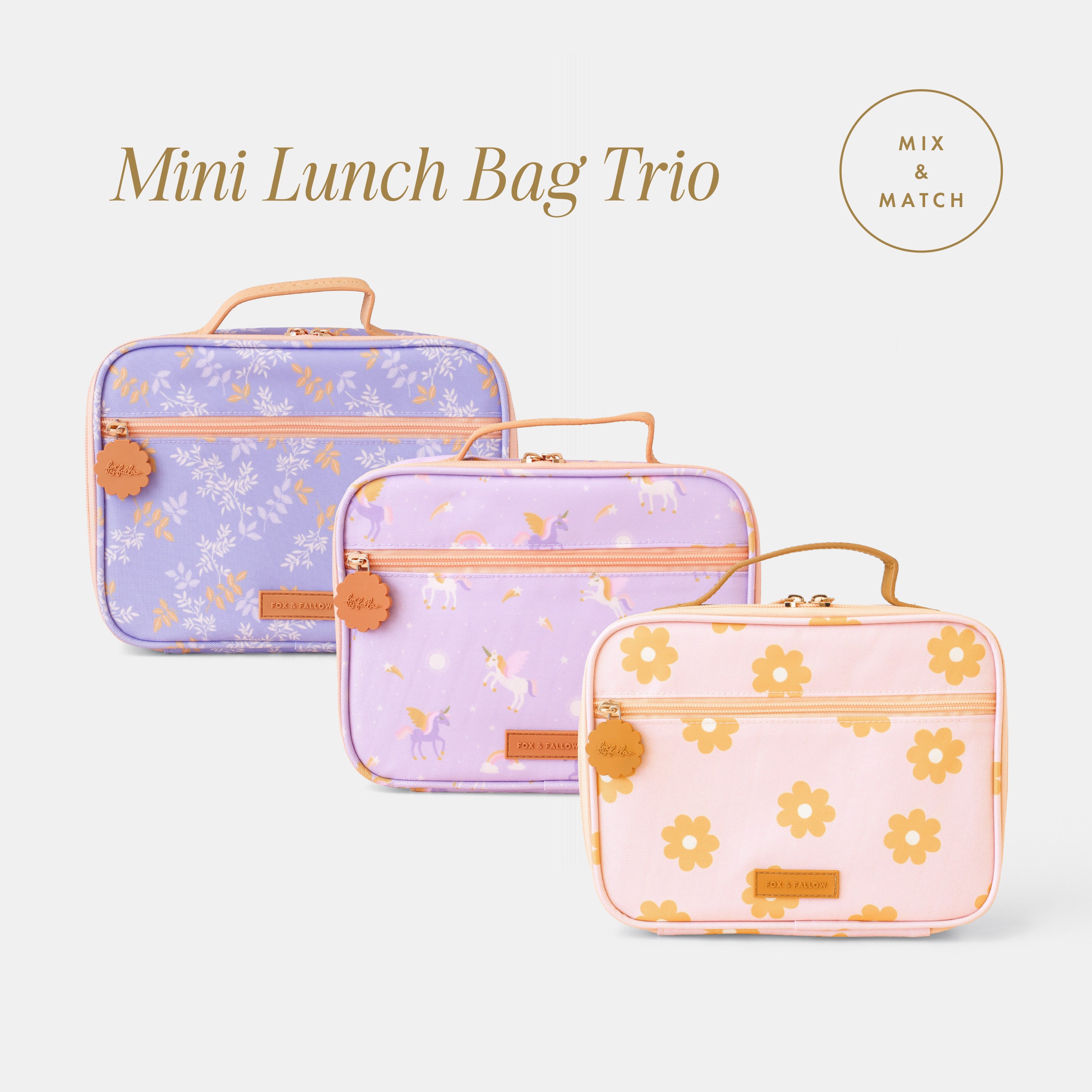 Mini Lunch Bag Trio Bundle – Fox & Fallow
