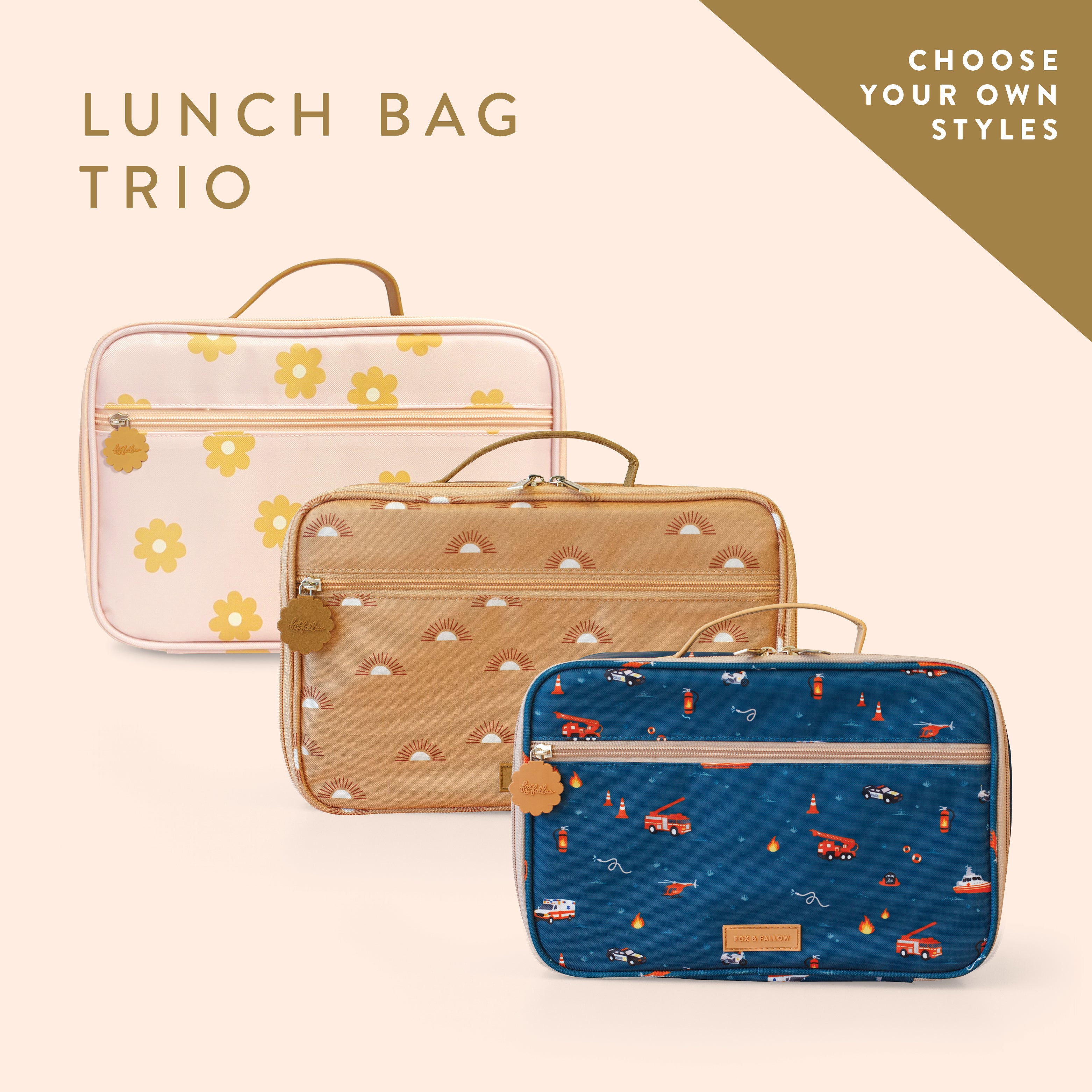 Lunch Bag Trio Bundle (Large)– Fox & Fallow