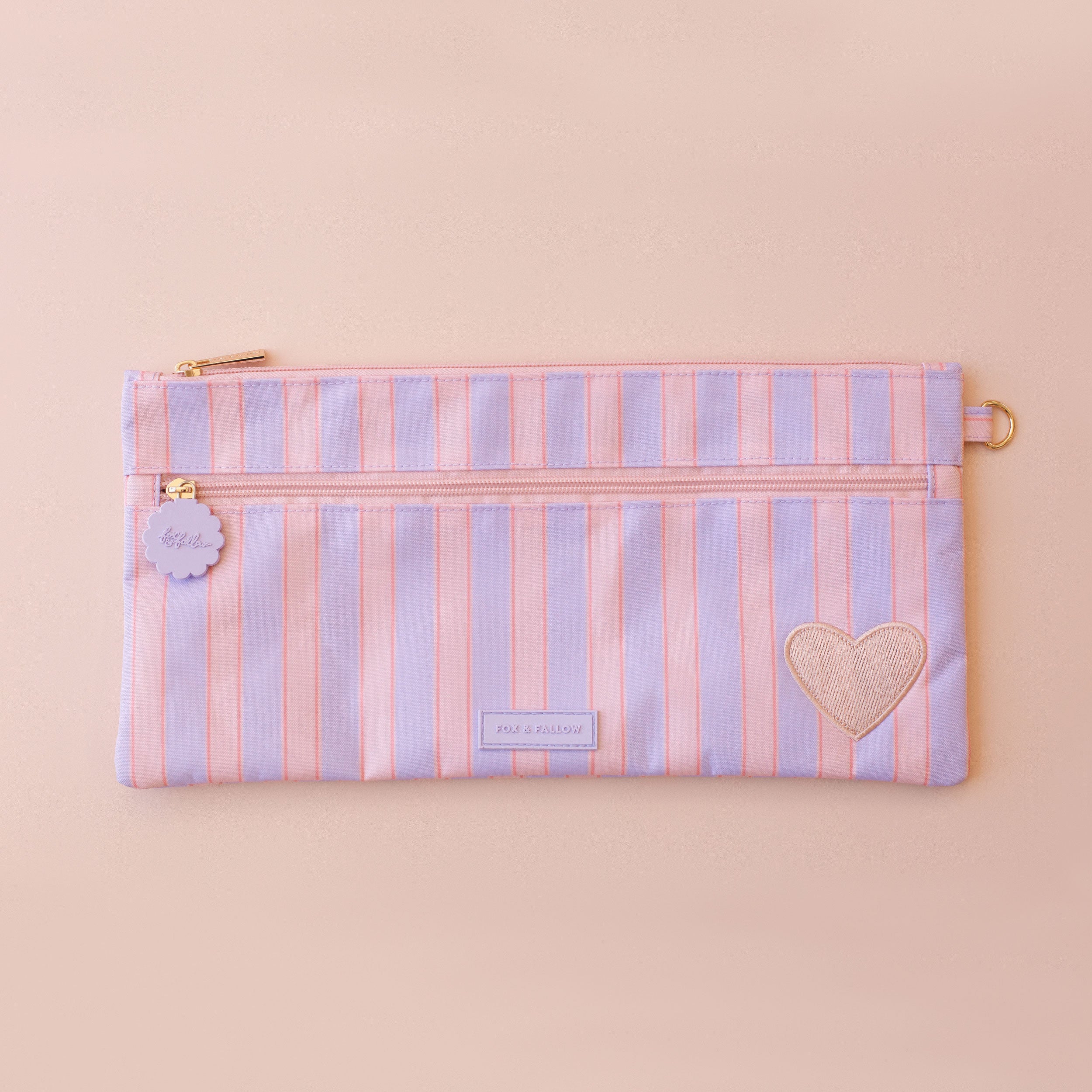 Powder Stripe Large Pencil Case – Fox & Fallow