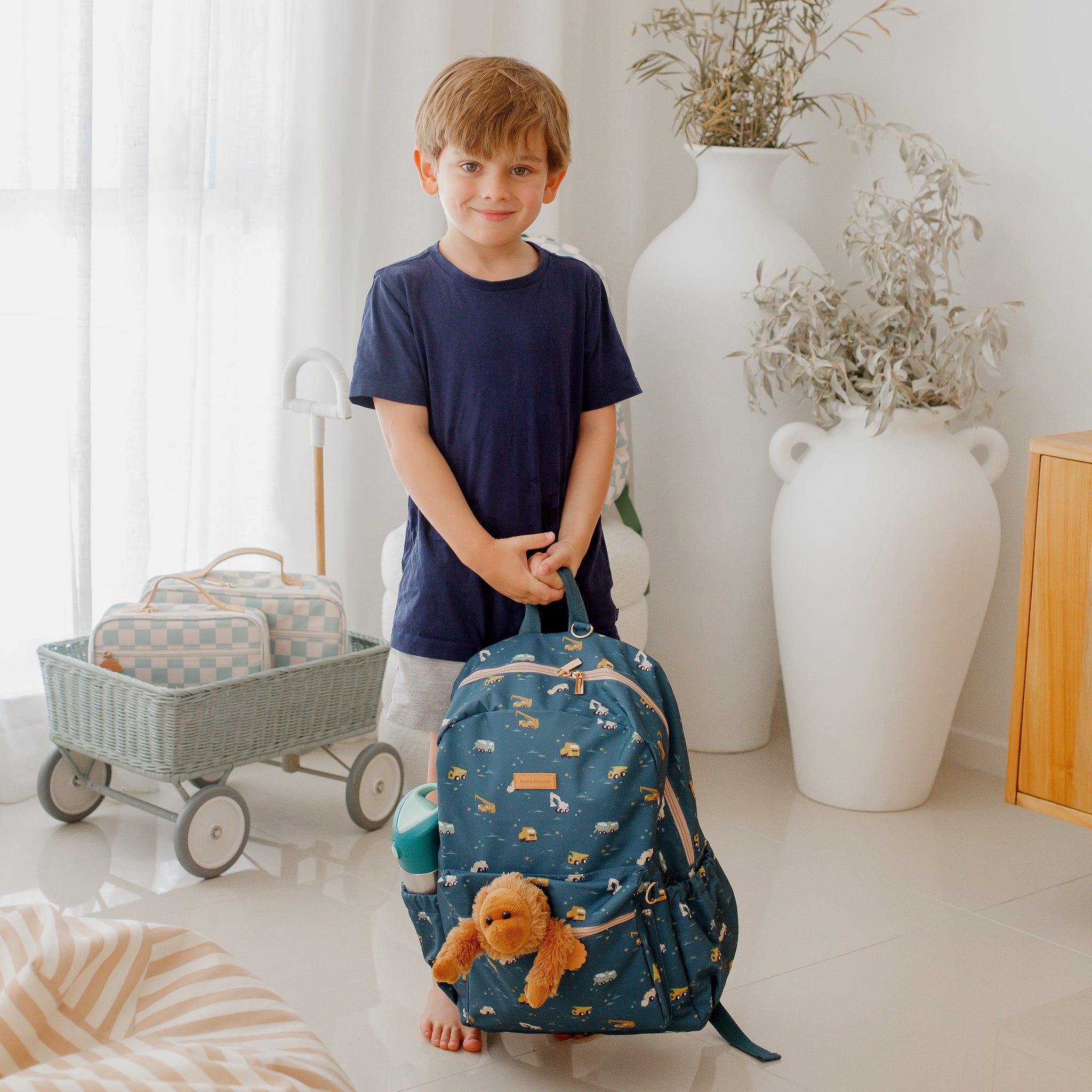 Trucks Backpack - 20L - Toddler Backpack, Kindy Backpack, Pre-school ...