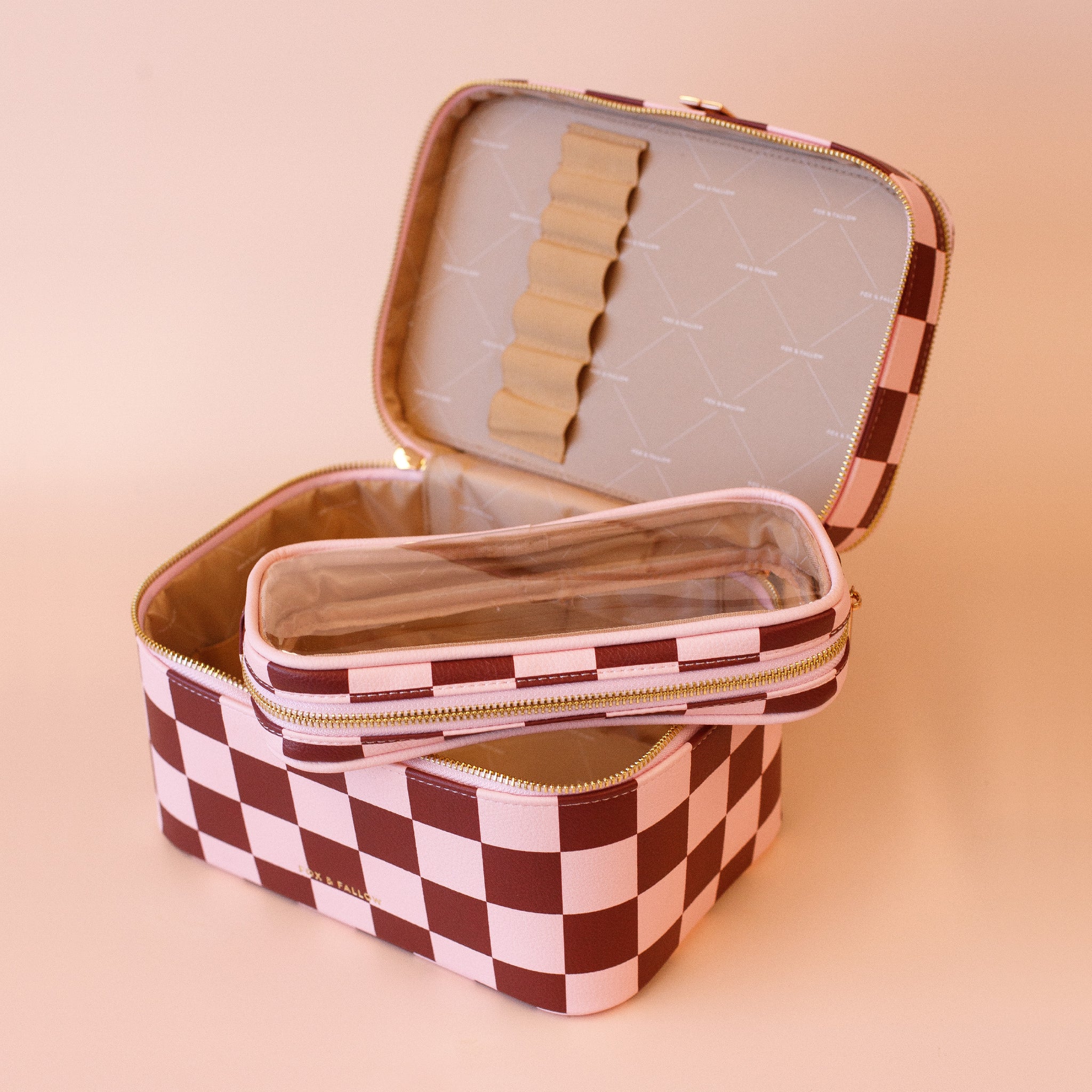 Cherry Check Vanity Case - 'The Classic'– Fox & Fallow