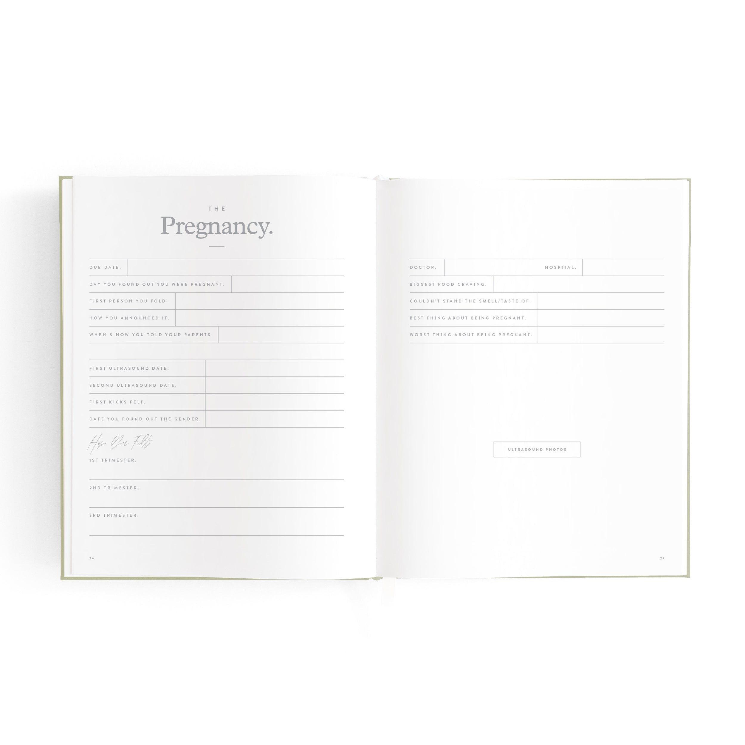 Mini Baby Book Sage– Fox & Fallow