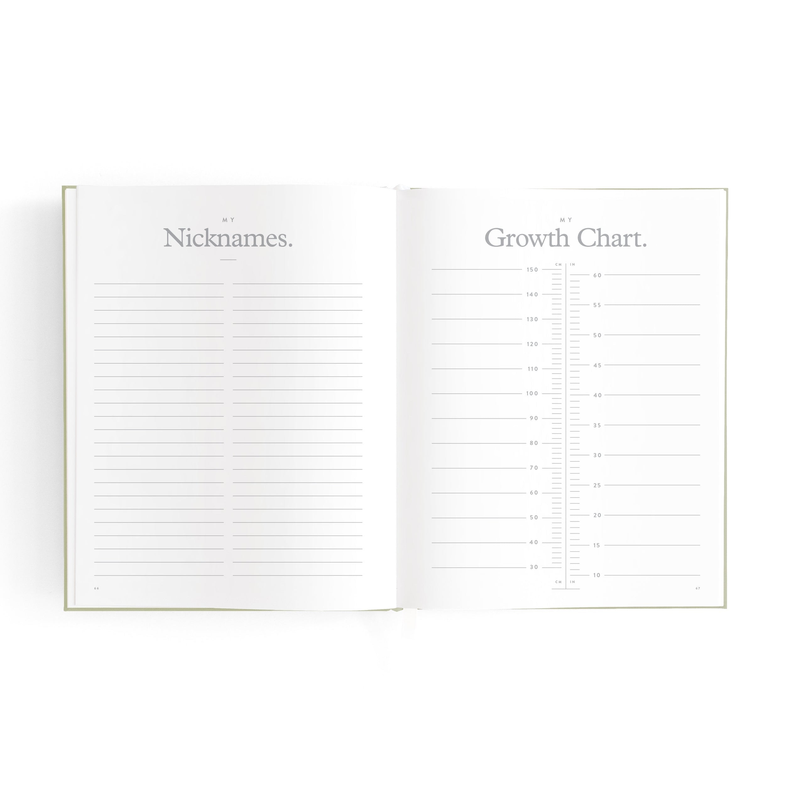 Mini Baby Book Sage– Fox & Fallow