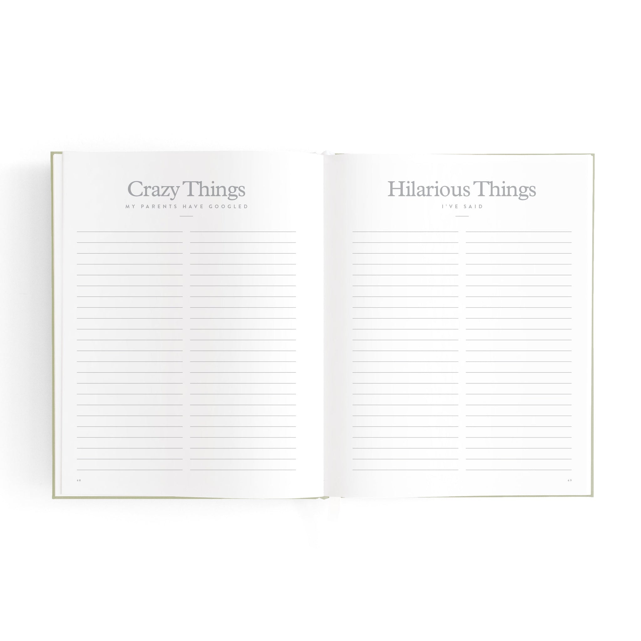 Mini Baby Book Sage– Fox & Fallow