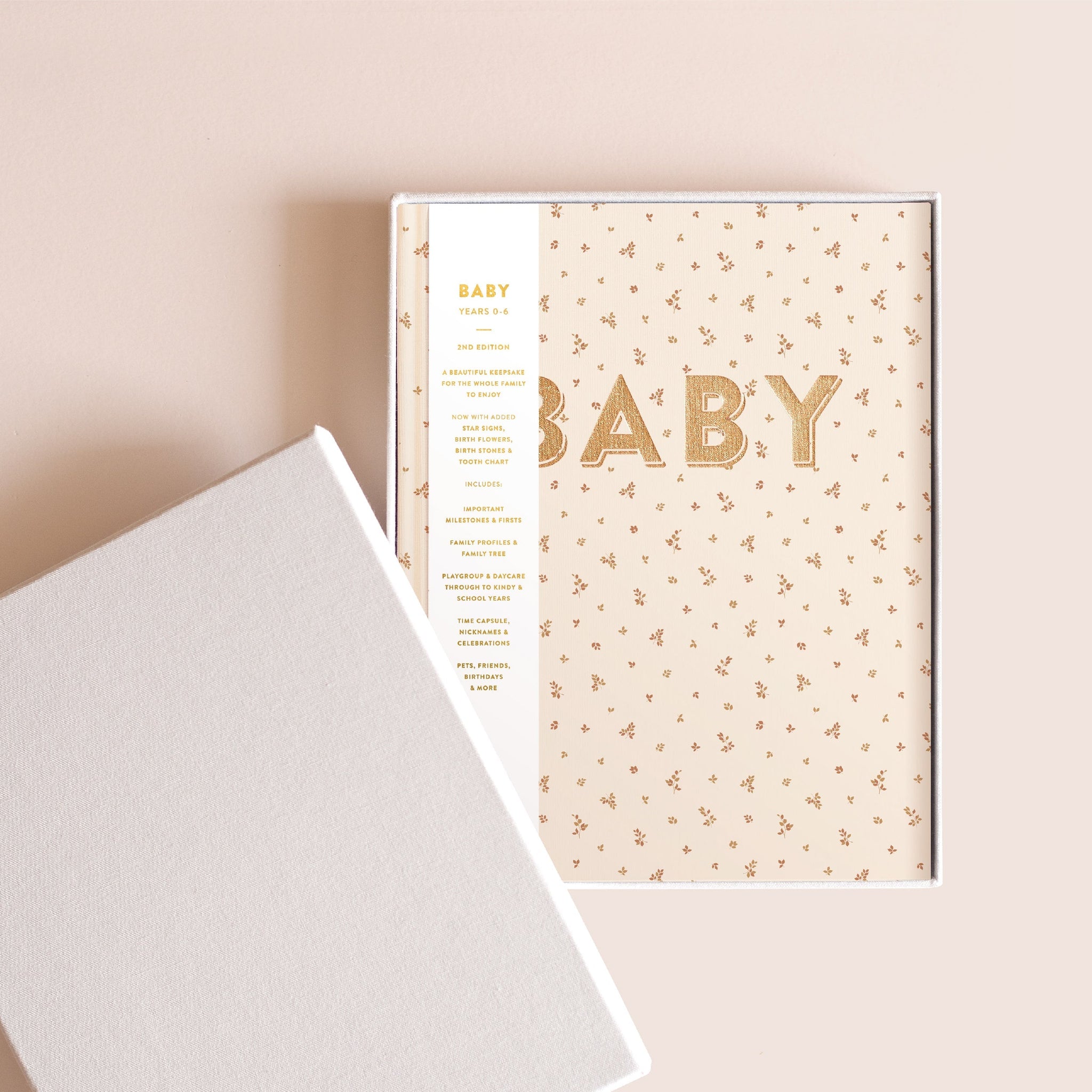 Baby Book Broderie Boxed - Baby Journal Broderie Boxed– Fox & Fallow
