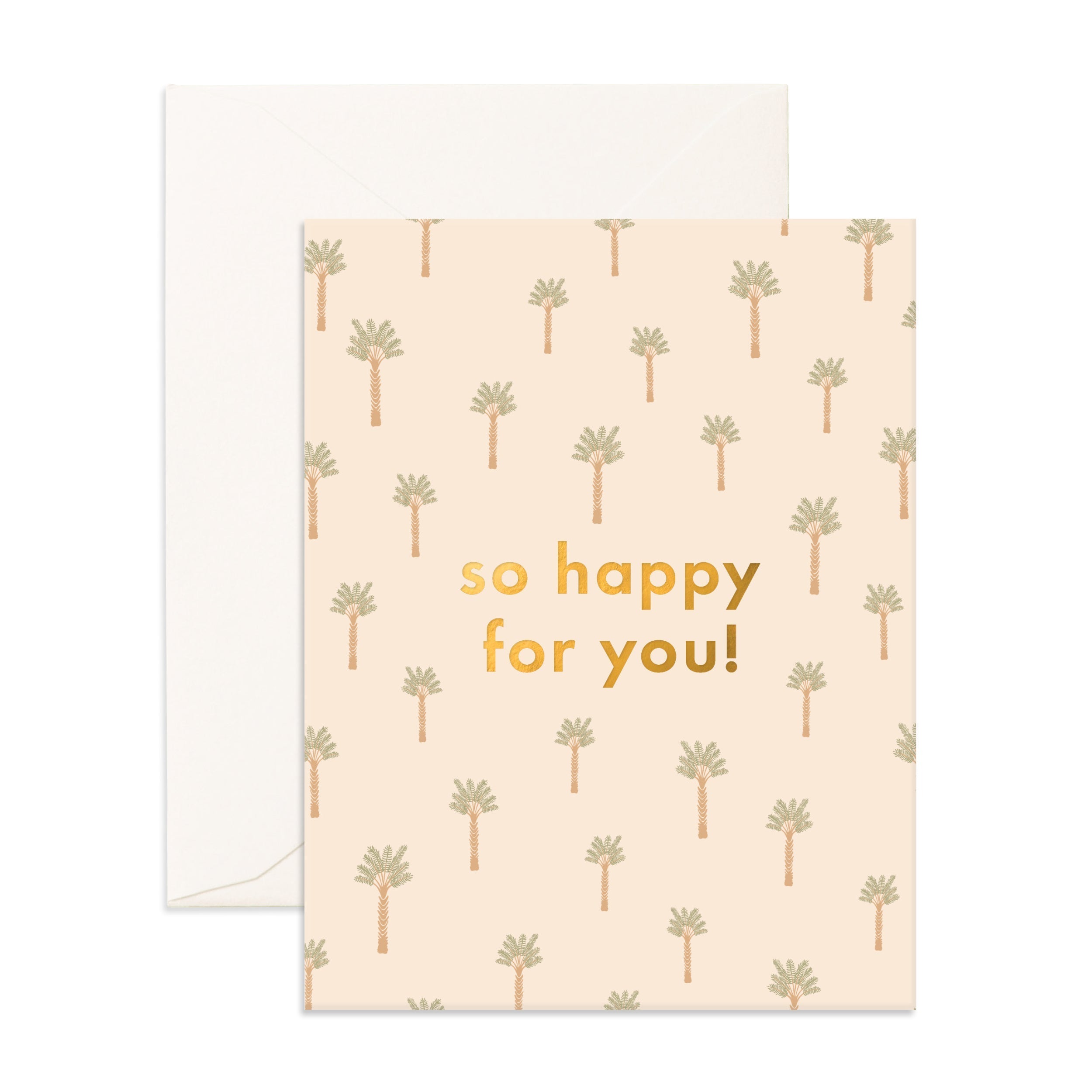 So Happy Tiny Palms Greeting Card – Fox & Fallow