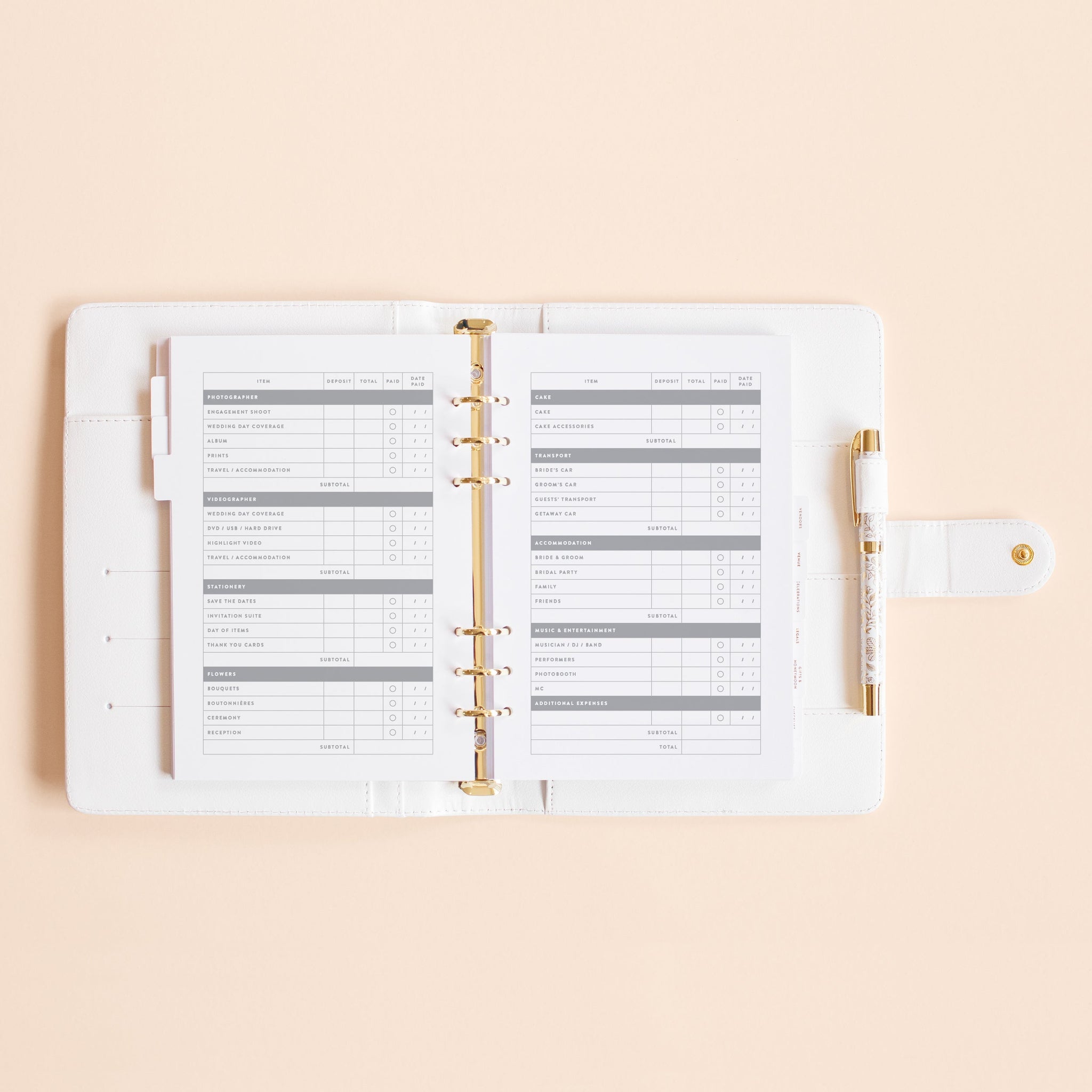 Wedding Planner Luxe Edition - Ivory– Fox & Fallow